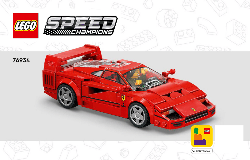 Ferrari F40 : Set 76934-1 | BrickLink Ferrari F40 : Set 76934-1 | BrickLink