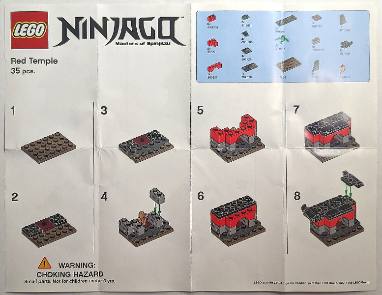 Instructions REDTEMPLE-1 : Toys "R" Us Exclusive Build - Red Temple ...