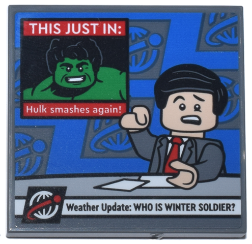 Lego Bruce Banner Stickers Lego Quinjet Avengers/S.H.I.E.L.D. Extra