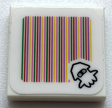 LEGO Basic Bricks - Lego NEW - Tile 2 x 2 with Super Mario Scanner Code ...