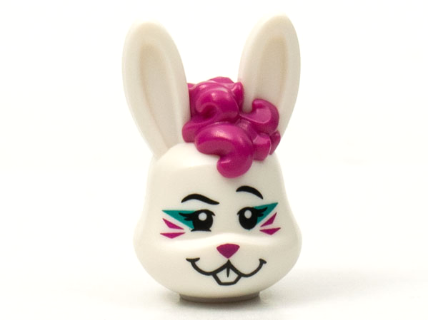 LEGO Minifigures - Lego NEW - Minifigure Head Modified Bunny Rabbit ...