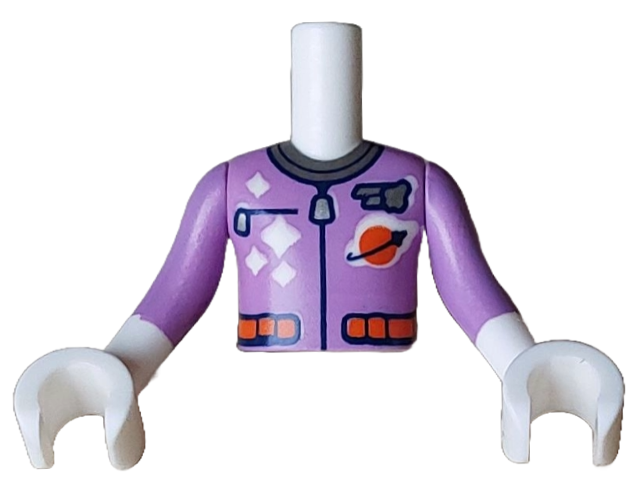 Part FTBpb110c01 : Torso Mini Doll Boy Space Suit with Silver Collar ...