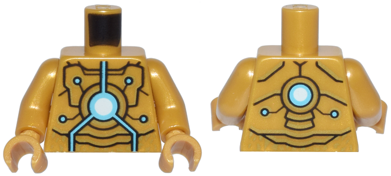 Part 973pb5591c01 : Torso, Armor with Gold and Black Trim and Medium ...