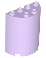Part 6259 : Cylinder Half 2 x 4 x 4 [Cylinder] [BrickLink]