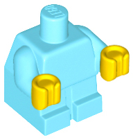 Part 25128pb001 : Body Baby / Toddler with Fixed Arms with Molded ...