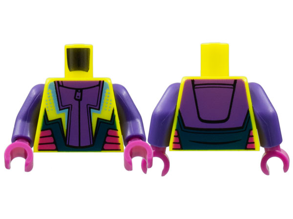 LEGO Minifigures - Lego NEW - Torso Jumpsuit Dark Purple Center Panel ...