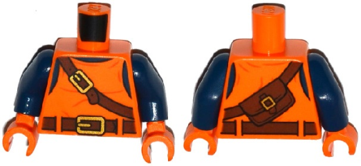 Part 973pb2370c01 : Torso Top with Belts, Bag on Back Pattern / Dark ...