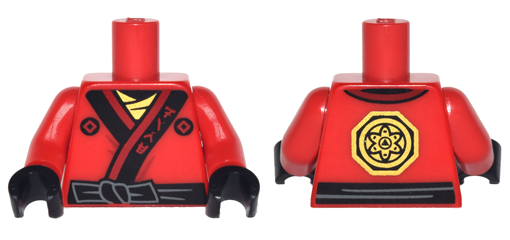 Part 973pb2783c01 : Torso Ninjago Robe with Ninjago Logogram 'FIRE ...
