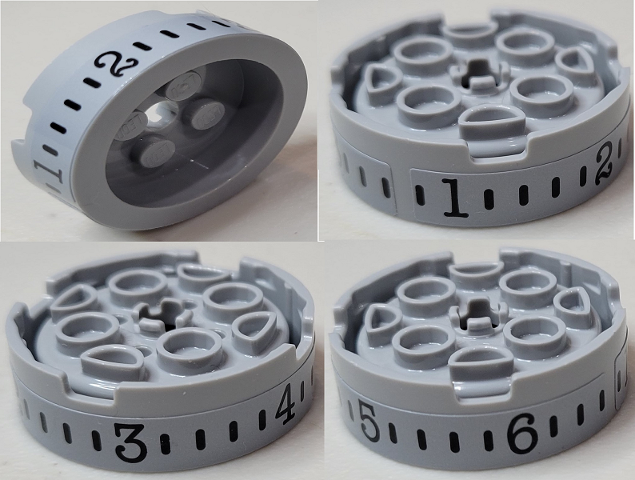 Part 68325pb01 : Brick, Round 4 x 4 with Recessed Center and Hole with ...