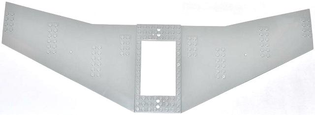Part 93541 : Wing Plate 20 x 54 x 2/3 with 6 x 10 Cutout and 4 Holes ...
