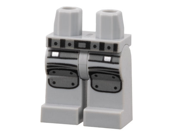 Part 970c00pb0719 : Hips and Legs with Belt and Large Silver Knee Pads ...